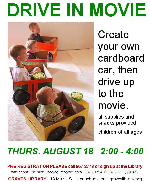 drivein poster - Louis T Graves Memorial Public Library