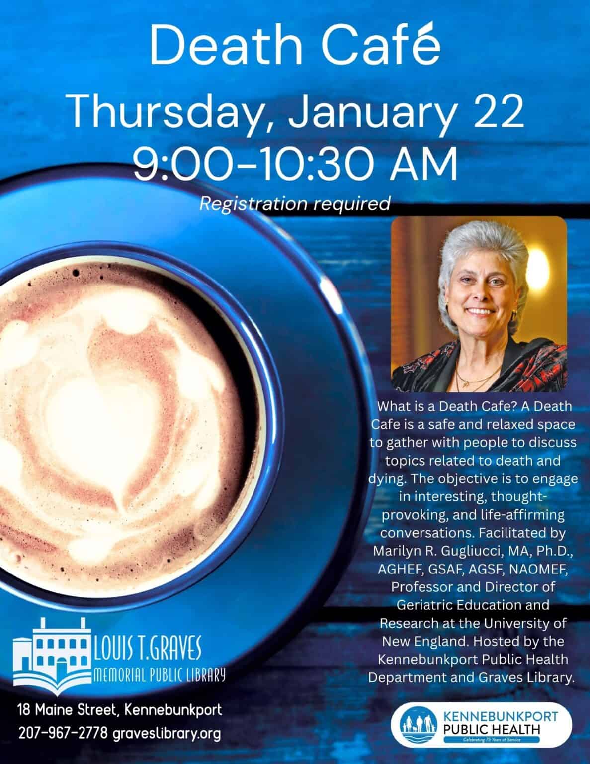 DEATH CAFE - REGISTRATION REQUIRED - Louis T Graves Memorial Public Library